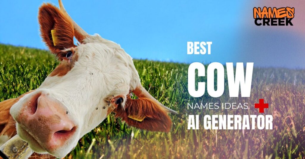 780 Cow Names With Ai Generator