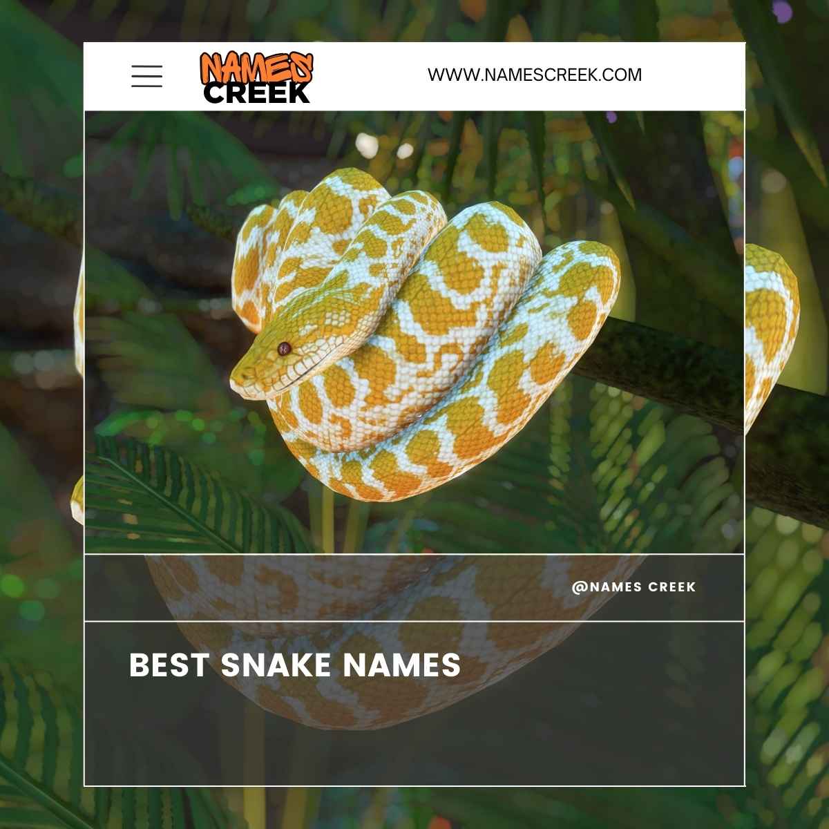 260+ Fascinating Snake Names